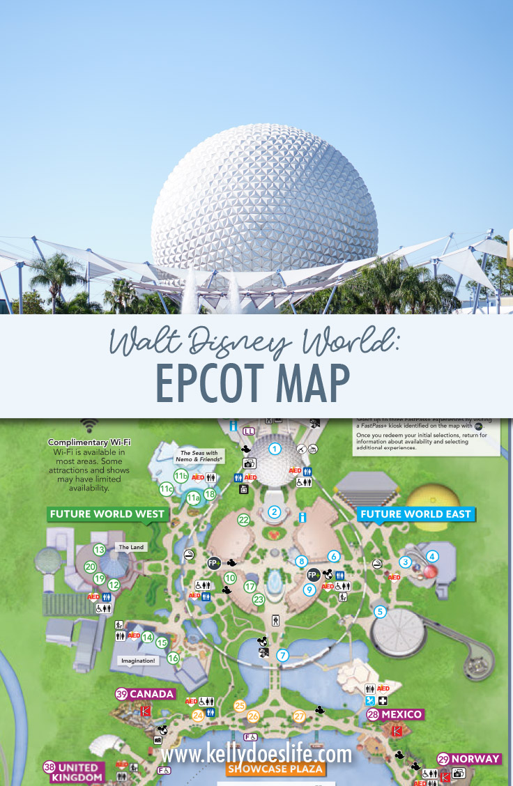 Epcot Map Walt Disney World - Updated June 2024
