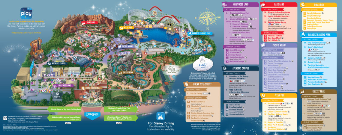 California Adventure Map - Kelly Does Life