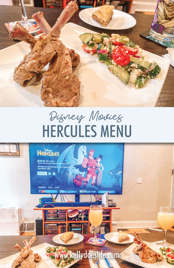 Hercules Disney Movie Night Menu - Kelly Does Life